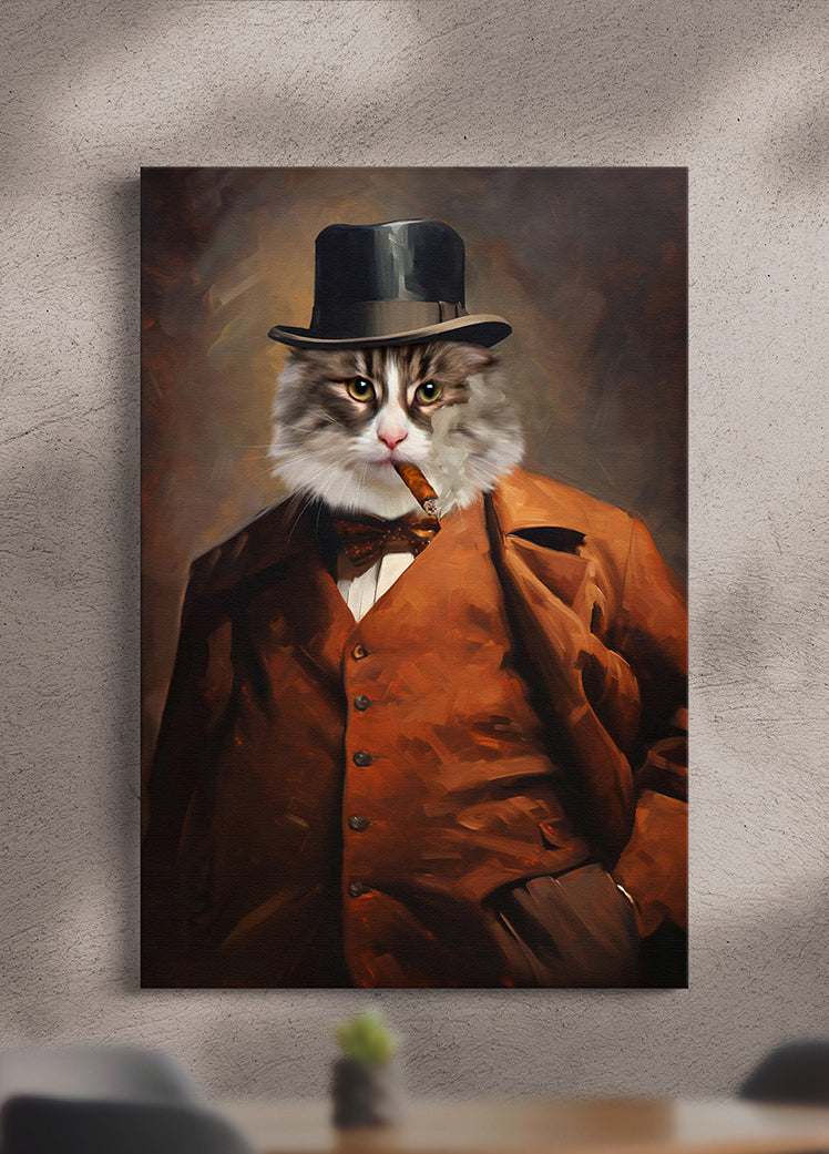The Mobster - Custom Pet Portrait | NextGenPaws – NextGenPaws Pet Portraits