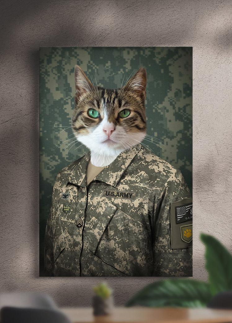 The US Army Custom Pet Canvas | NextGenPaws – NextGenPaws Pet Portraits